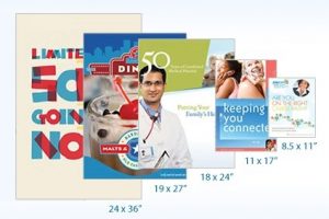 Standard Poster Size - Dimensions in inches, mm, cm, and pixels